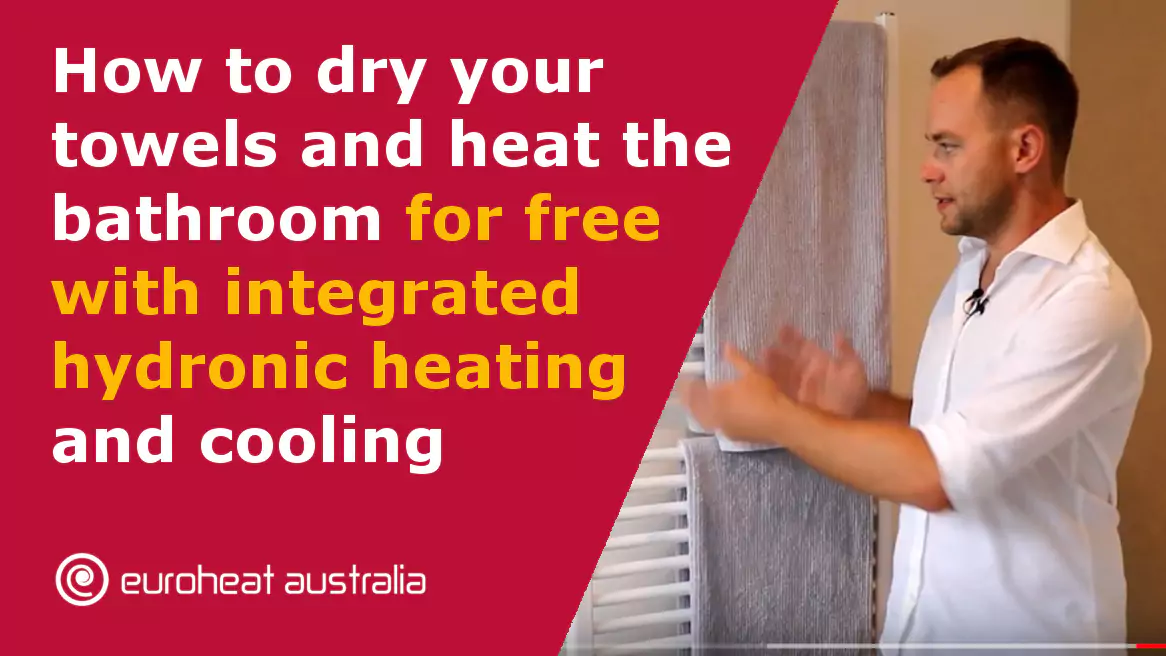 Video: How to dry your towels and heat the bathroom for free with ...