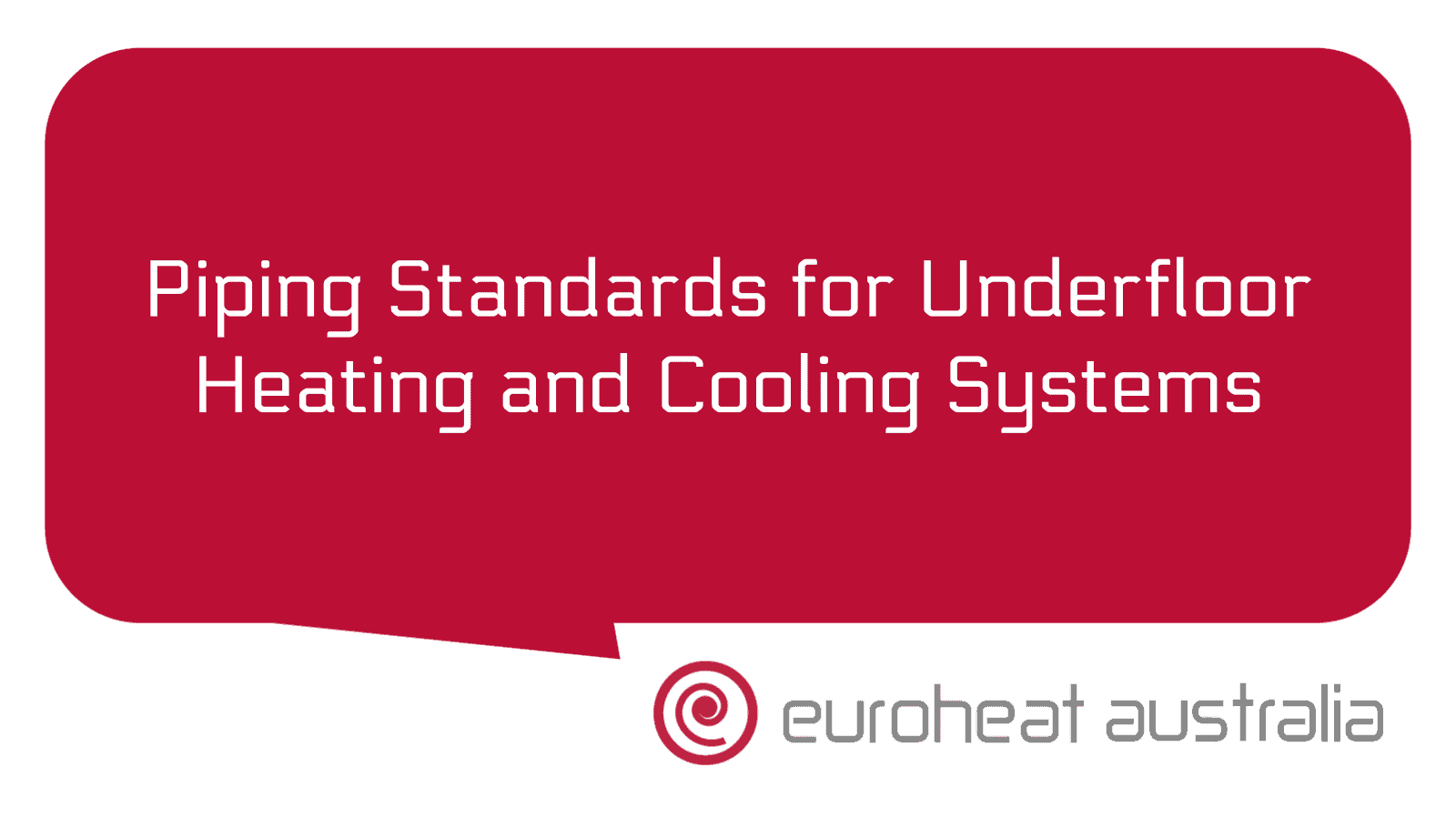 Piping Standards for Underfloor Heating and Cooling Systems - Euroheat ...